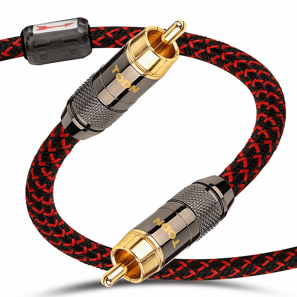 TODN HiFi Digital Coaxial Audio Cable for Audiophile 75 Ohm SPDIF Coax ...